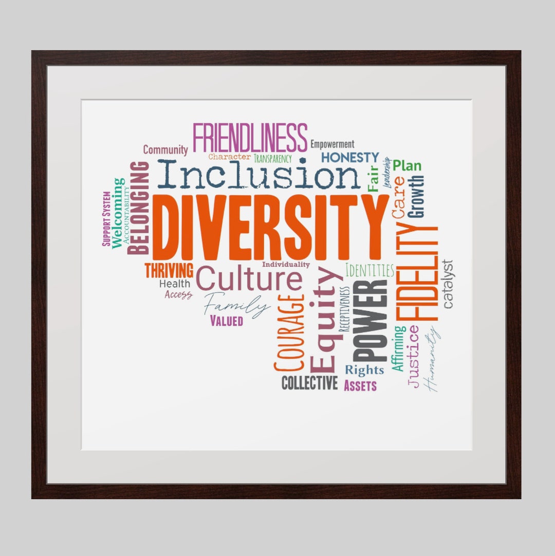 INSTANT Digital Download DIVERSITY Equity Inclusion DEI Word Cloud Word ...