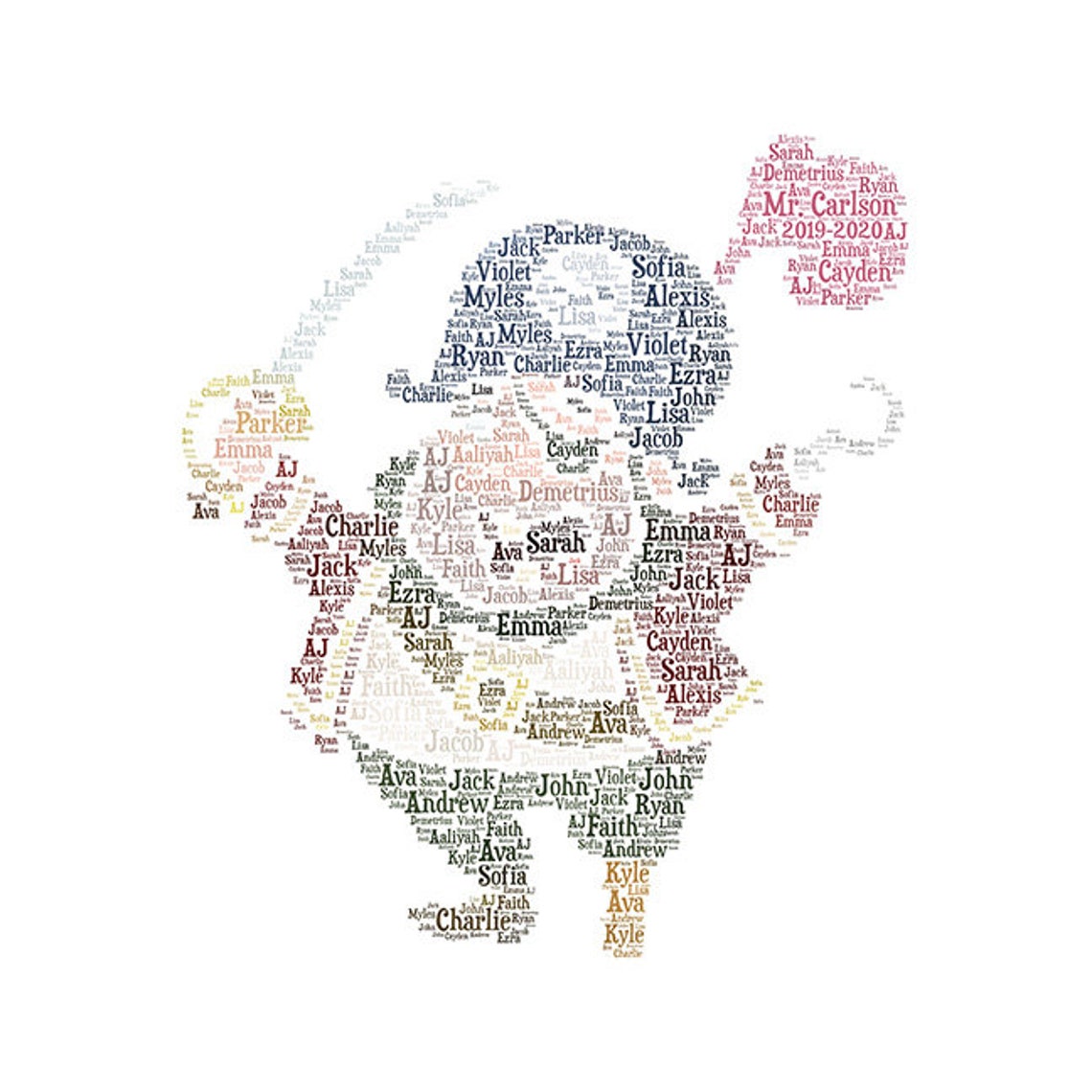 Digital PIRATE Word Cloud Art Wordle Makes Great Teacher | Etsy