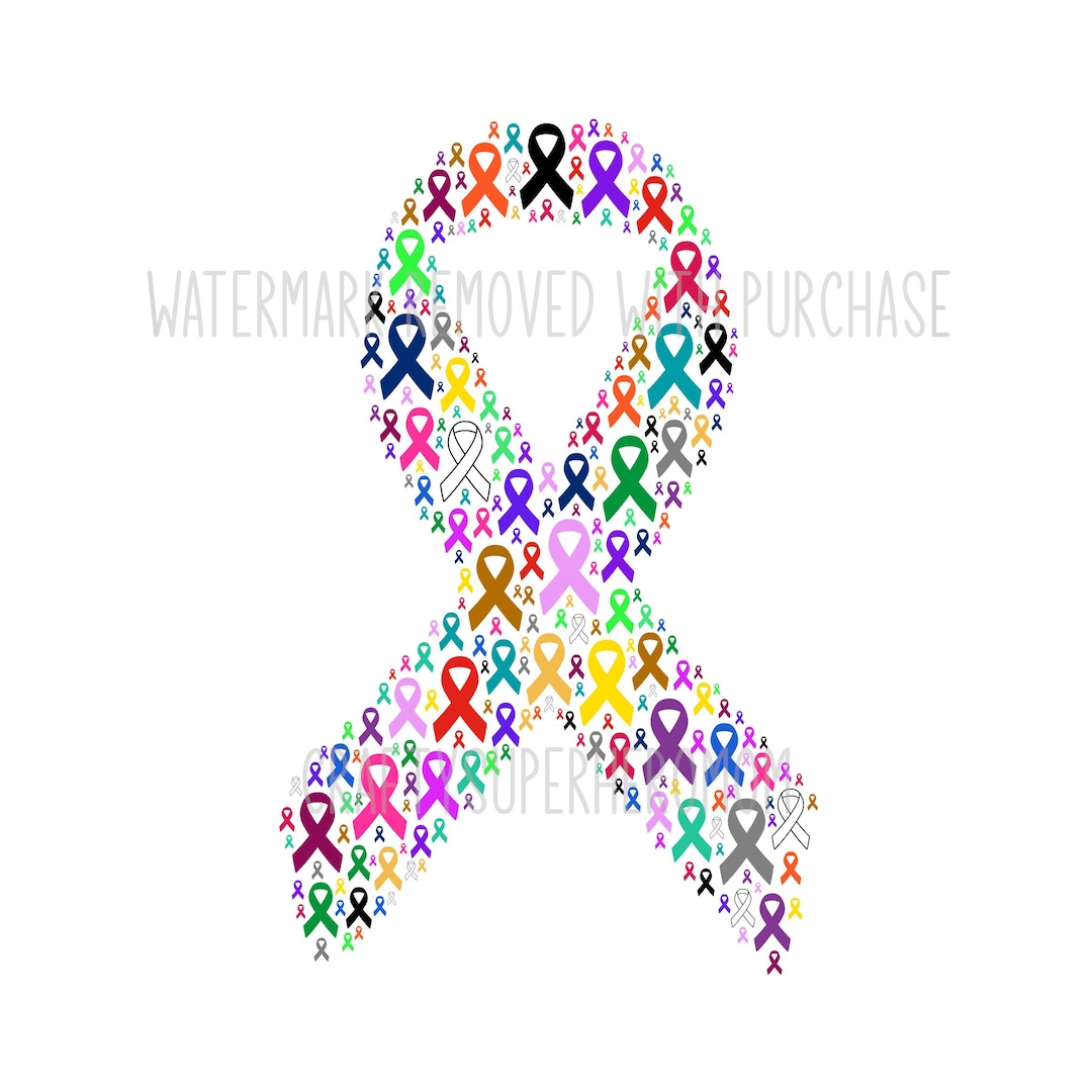 INSTANT Digital Download - CANCER AWARENESS Ribbons Pdf Png Jpg Svg ...