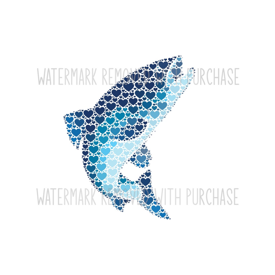 INSTANT Digital Download - Blue FISH - Svg Pdf Png Jpg - Makes Great ...