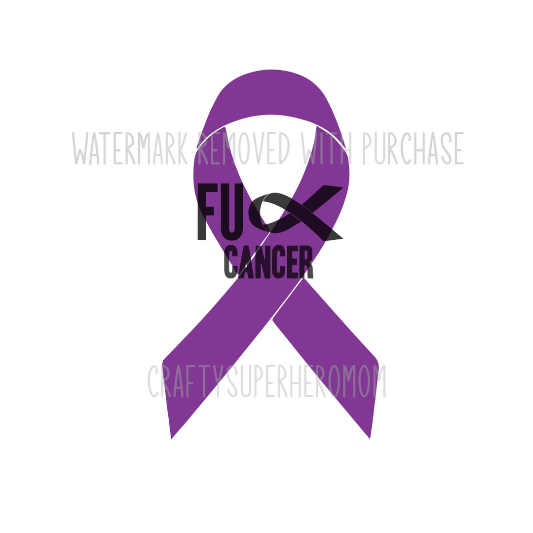 INSTANT Digital Download - F U CANCER AWARENESS Ribbons Pdf Png Jpg Svg ...