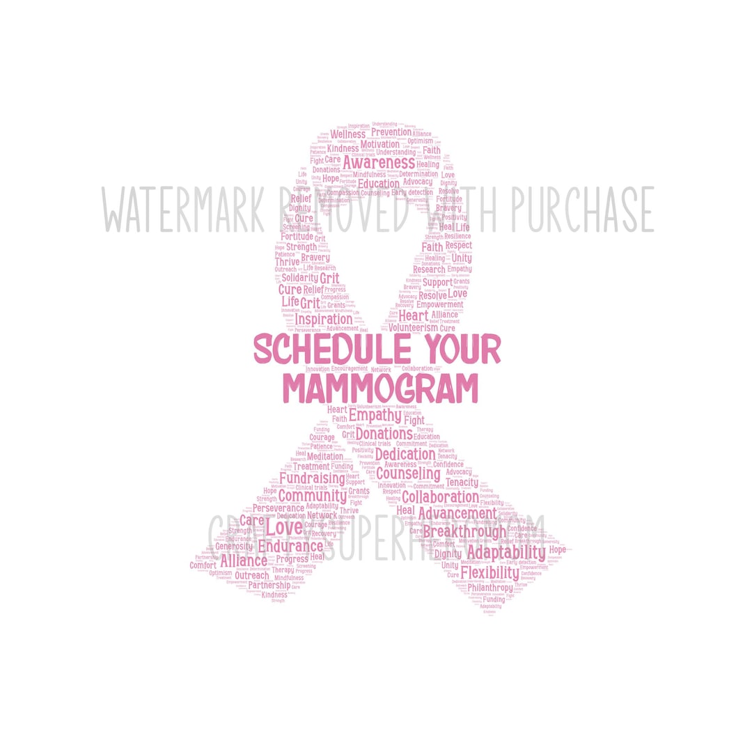 INSTANT Digital Download - Breast CANCER AWARENESS Ribbons Pdf Png Jpg ...