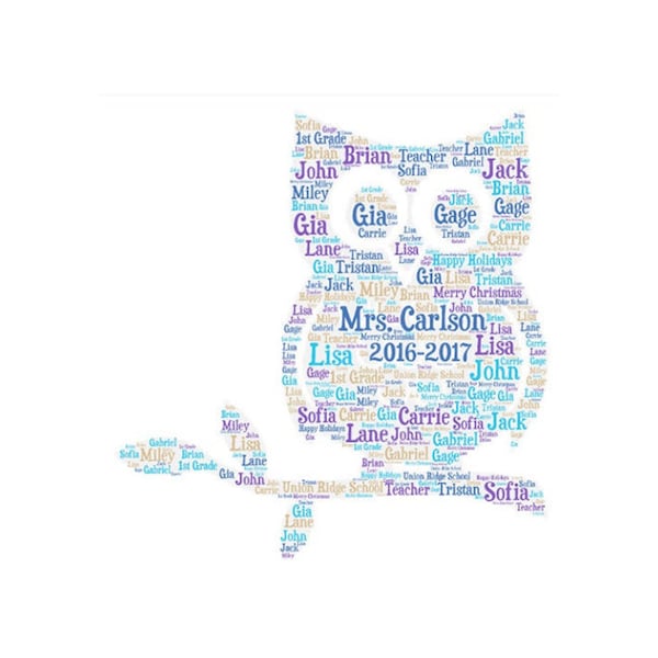 Owl Word Art - Etsy