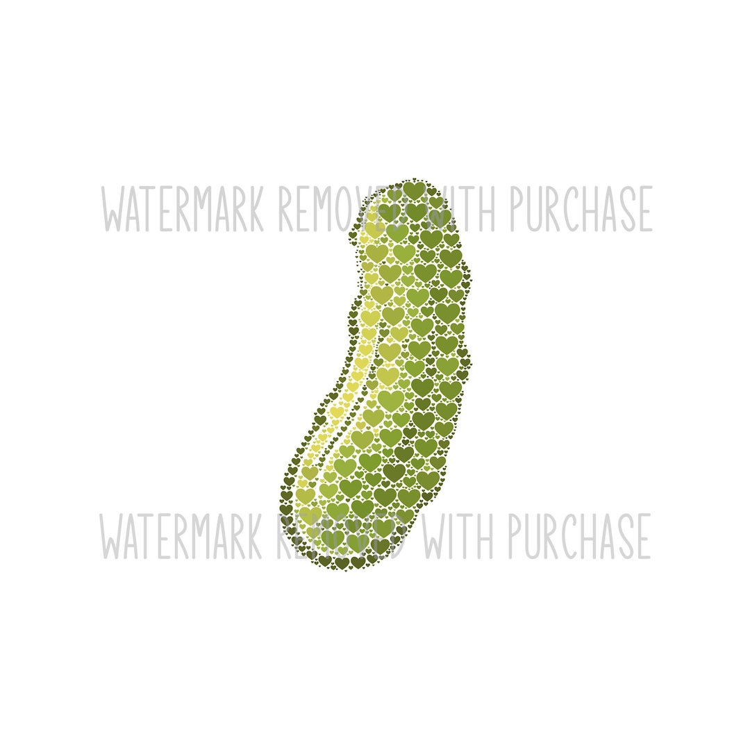 INSTANT Digital Download - PICKLE Hearts - Svg Pdf Png Jpg - Great Gift ...