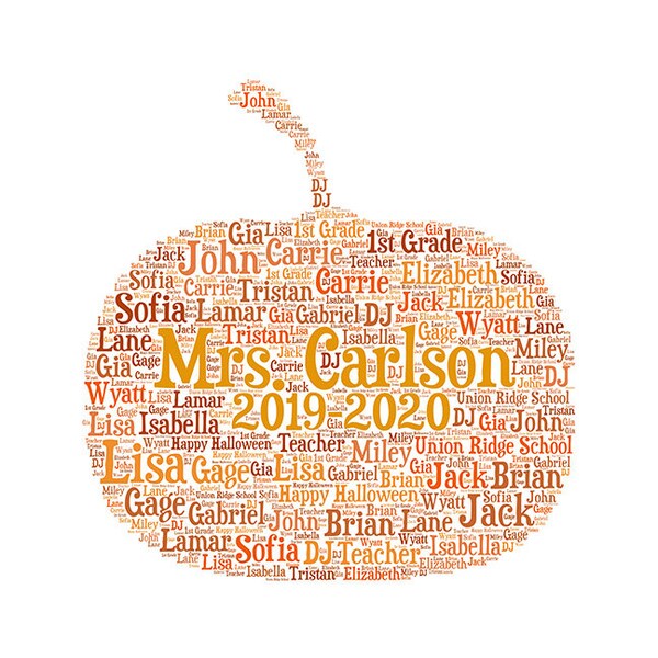 Pumpkin Word Art - Etsy