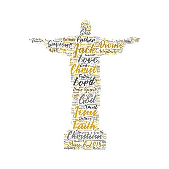 Digital Communion Baptism Word Cloud Art Wordle God Christ - Etsy