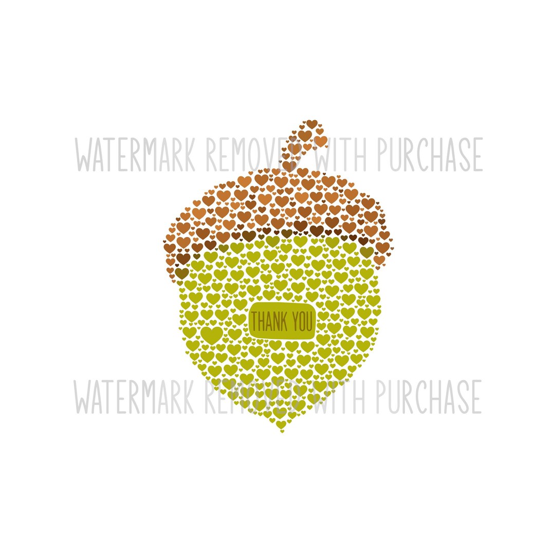 INSTANT Digital Download - Thank You ACORN - Svg Pdf Png Jpg - Makes ...