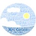 Digital Ocean Clouds Sun Word Cloud Art Wordle Makes a Great Teacher ...