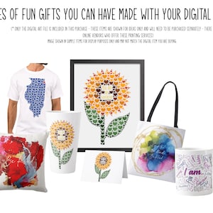 Digital SUNSET Word Cloud Art Wordle - Makes Great Teacher Appreciation ...
