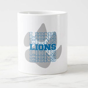 Custom Digital School Spirit Design School Stacked Font Mascot Name and ...