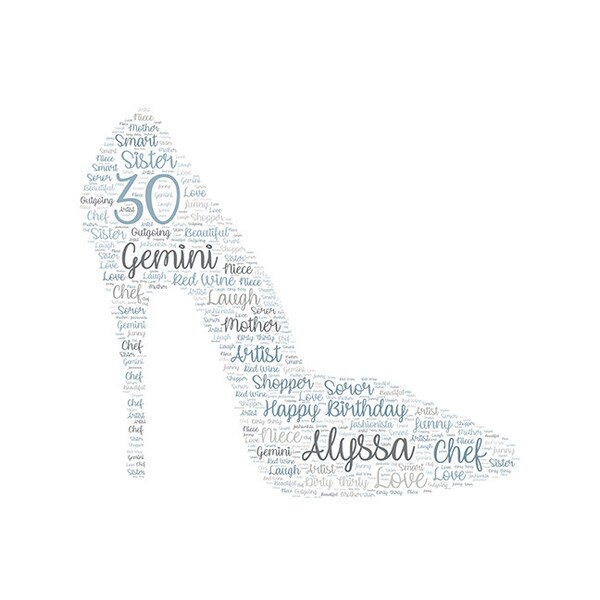 High Heel Word Art - Etsy
