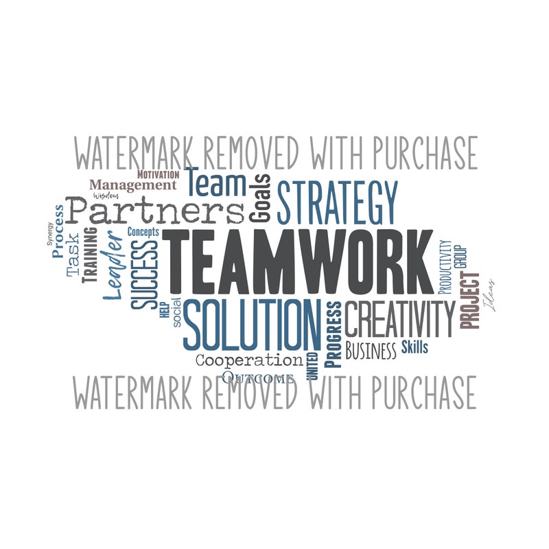 Teamwork Wall Art - Etsy