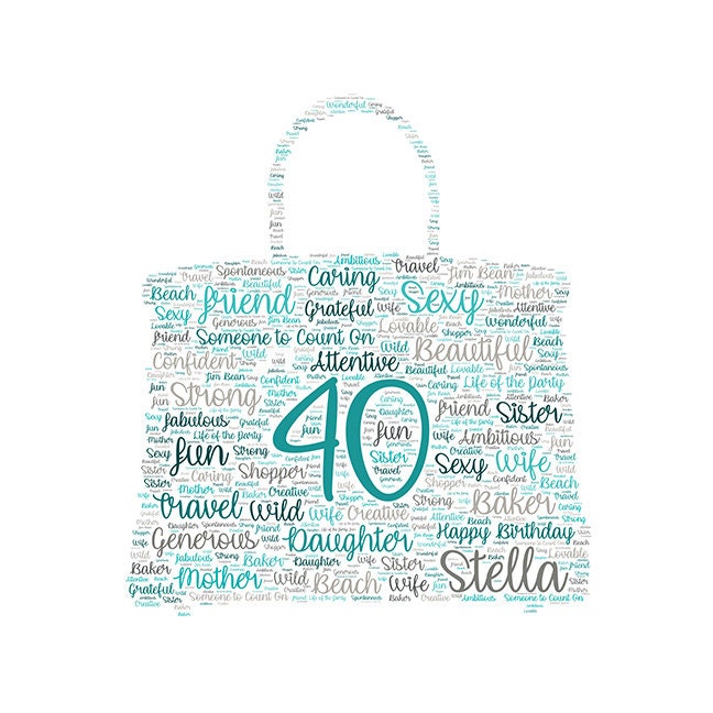 Digital DESIGNER BAG purse word cloud art wordle makes a | Etsy