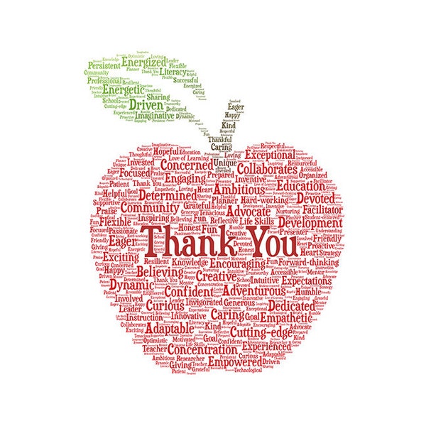 Apple Word Art - Etsy