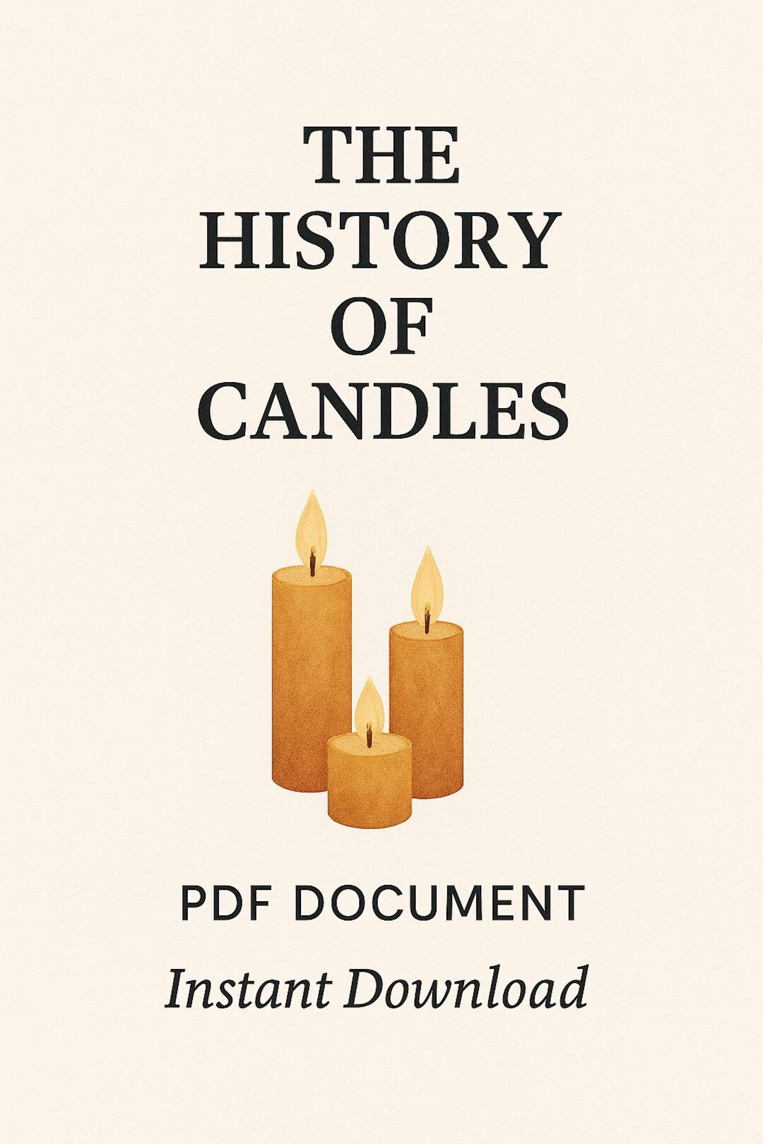 The History of Candles – Printable PDF Booklet, Candle Traditions ...