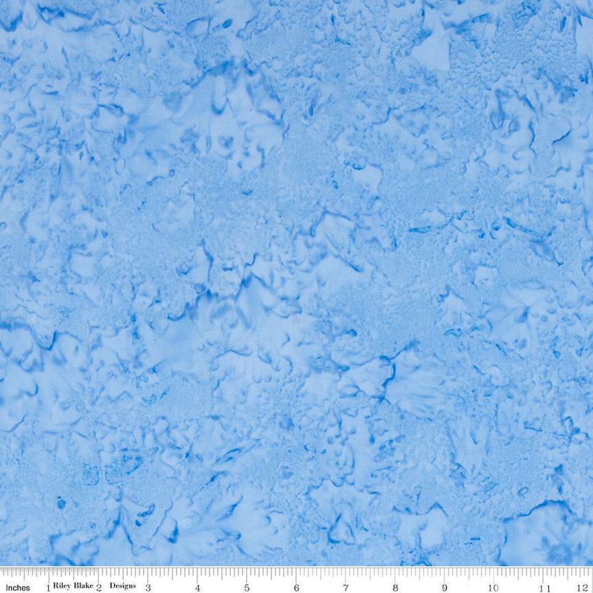 Batiks Hand-dyes Light Blue 1 Quilting Cotton Fabric sold by the 1/2 ...