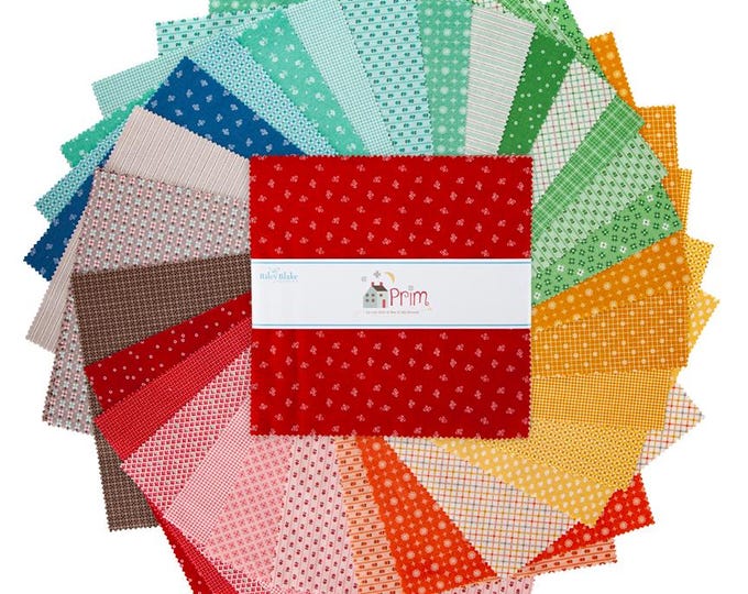 Prim 10" Stacker by Lori Holt | Bright & Fun Layer Cake | Florals ...