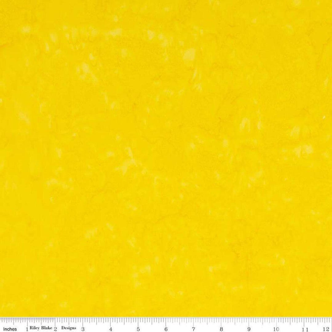 Batiks Hand-dyes Yellow Quilting Cotton Fabric (sold by the 1/2 Yard ...