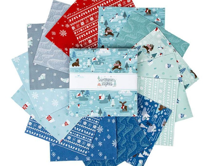 Riley Blake Designs Flannel Northern Lights 10" Stacker | Flannel Layer ...