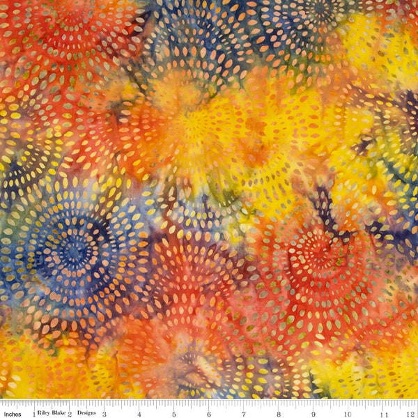 Rainbow Batik Fabric - Etsy