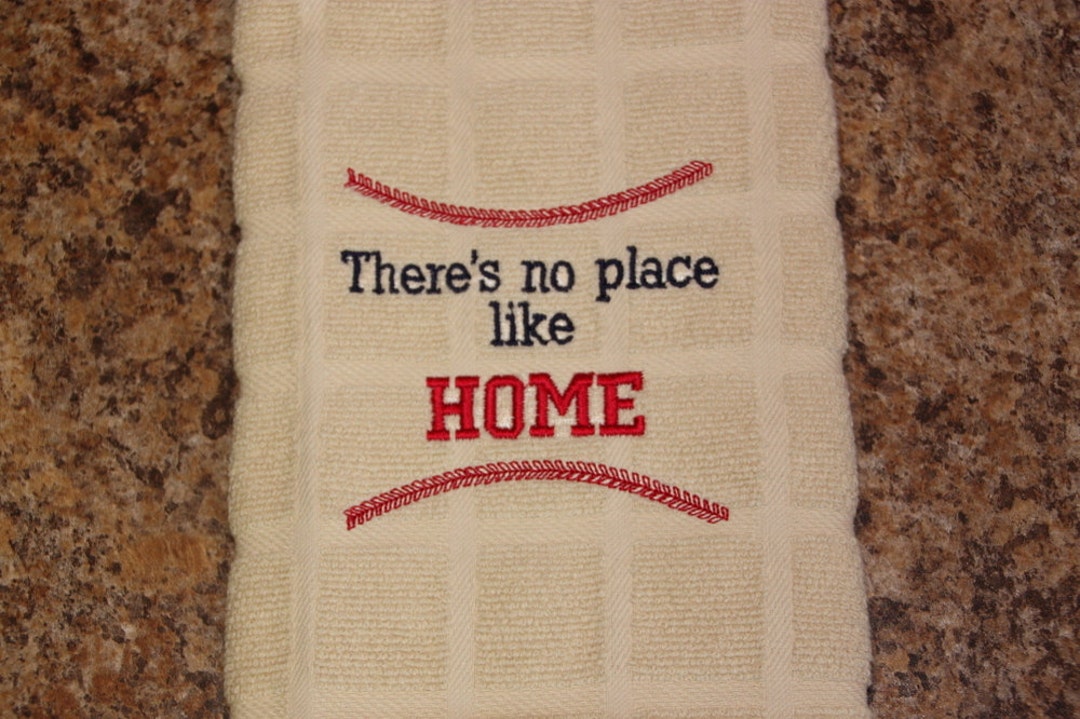 Baseball Fan Hand Towel there's No Place Like - Etsy