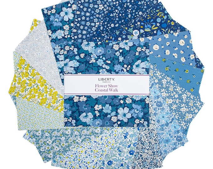 Riley Blake Designs Liberty Coastal Walk 10" Stacker | Flower Show ...