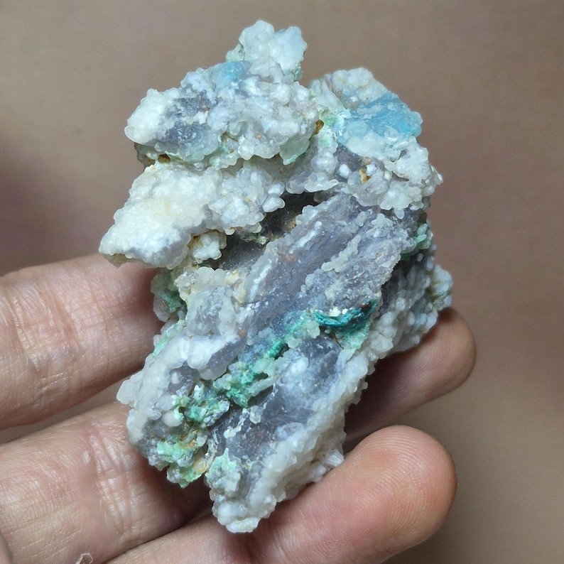 Specimen - Botryoidal Chrysocolla Petrified Wood - Crystal Botryoidal ...