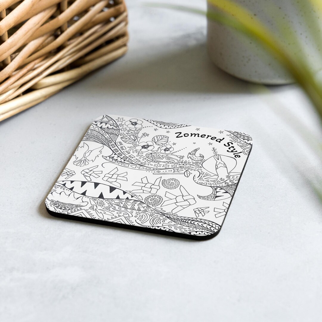 Cork-back Coaster With Torres Strait Art, Indigenous Turtle Design ...