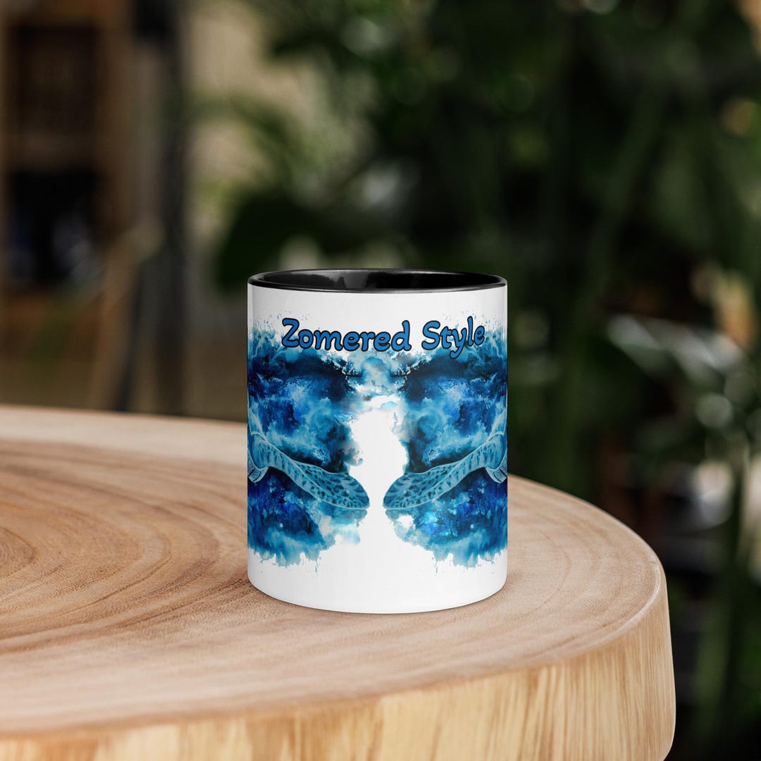 Torres Strait Design Coffee Mug With Colour Inside, Indigenous Art Tea ...