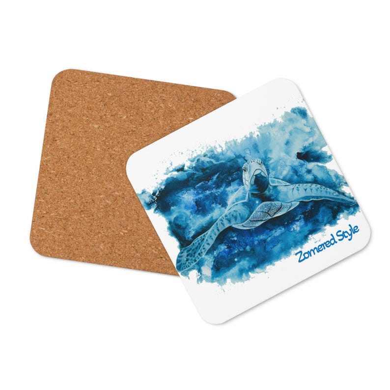Cork-back Coaster With Torres Strait Art, Indigenous Turtle Design ...