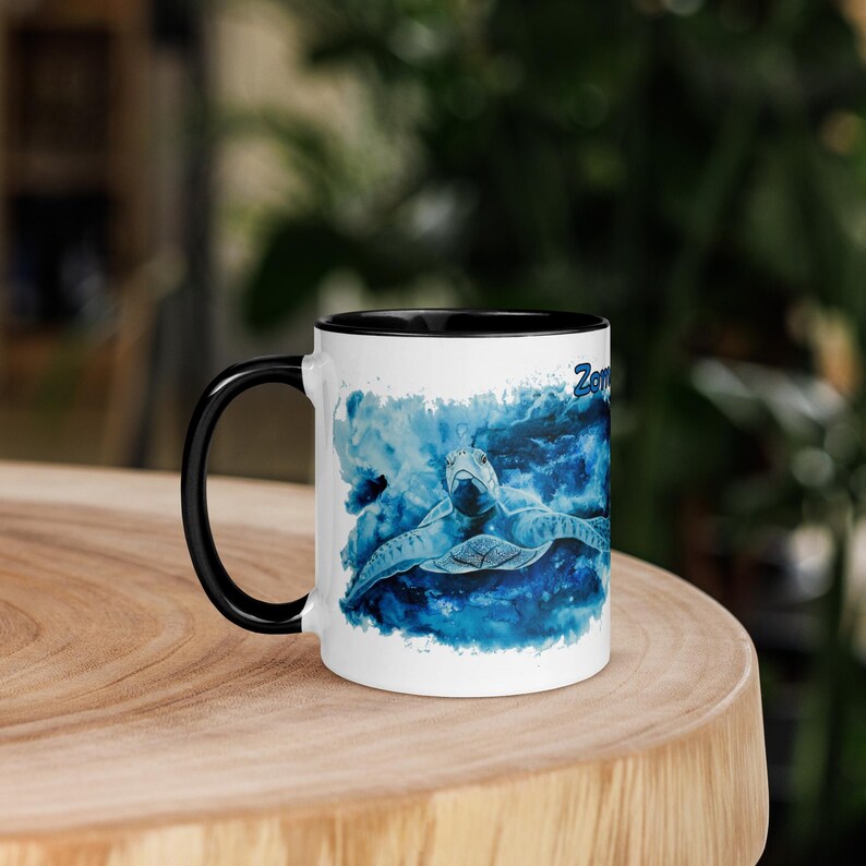 Torres Strait Design Coffee Mug With Colour Inside, Indigenous Art Tea ...