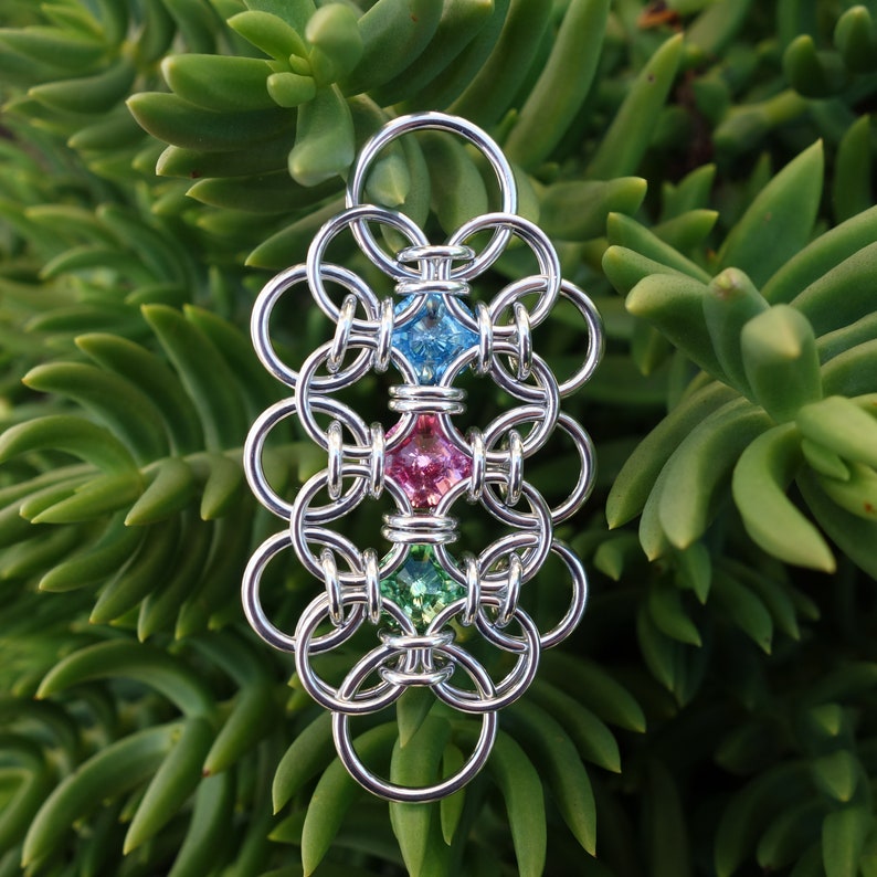 Stars Falling Chainmaille Crystal Capture - Etsy