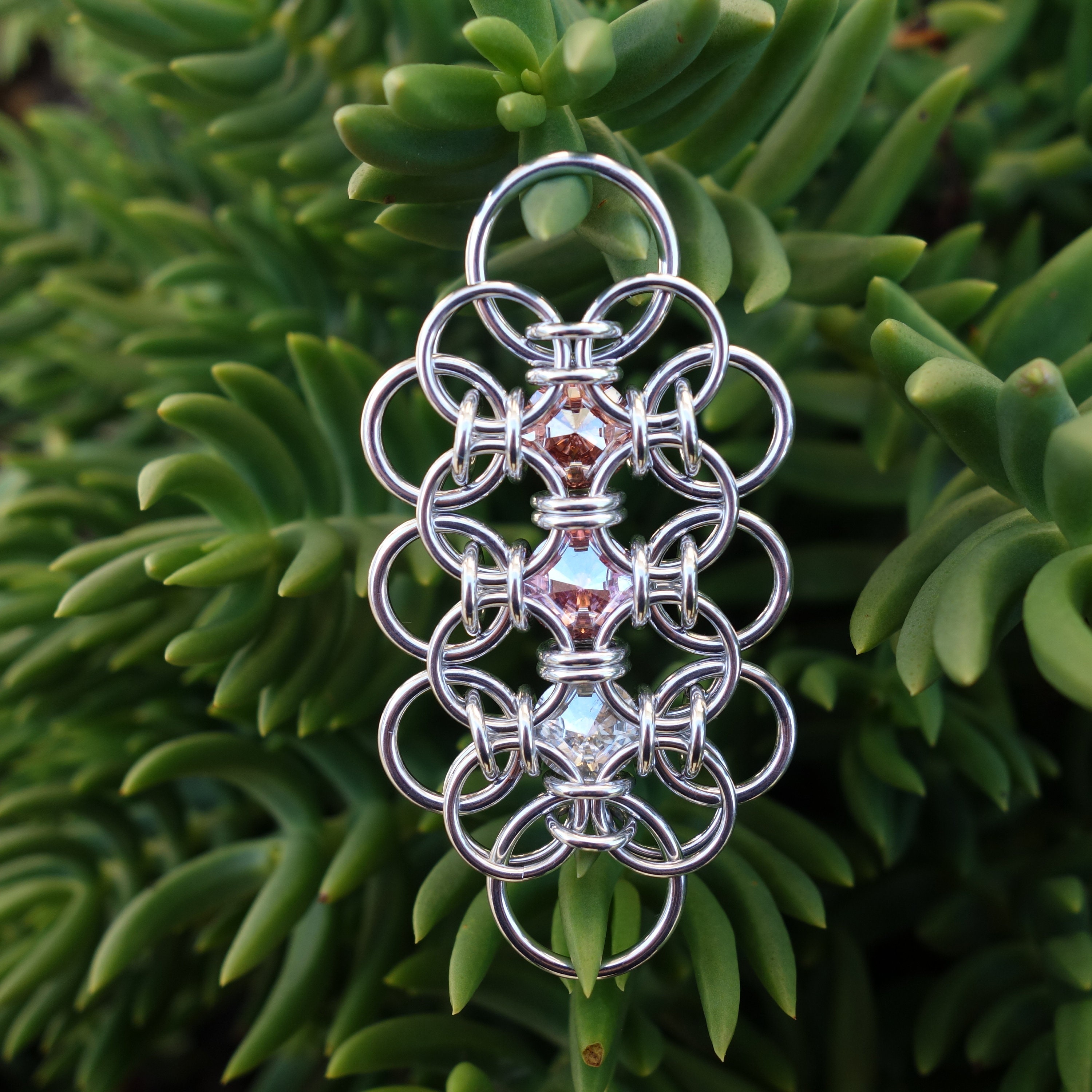 Stars Falling Chainmaille Crystal Capture - Etsy
