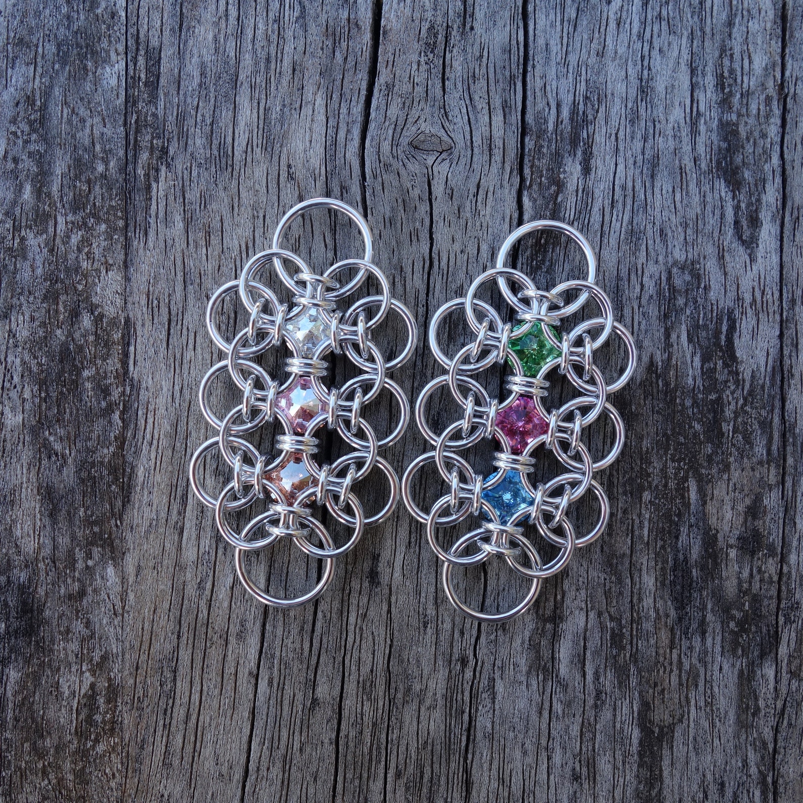 Stars Falling Chainmaille Crystal Capture - Etsy
