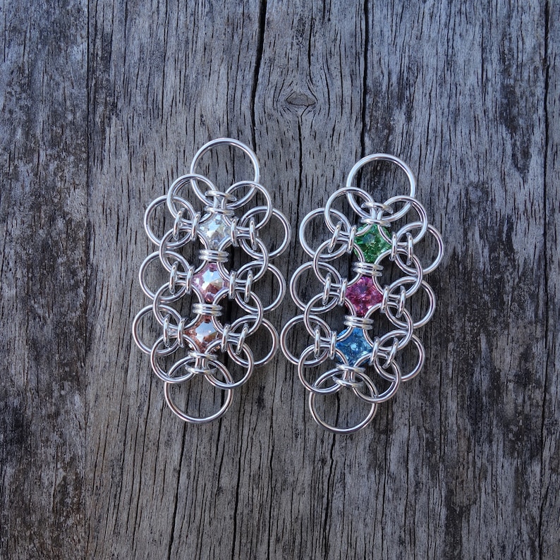 Stars Falling Chainmaille Crystal Capture - Etsy