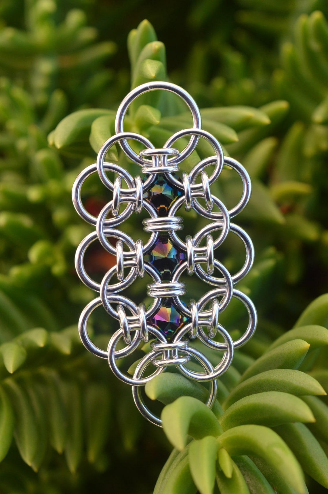 Stars Falling Chainmaille Crystal Capture | Etsy