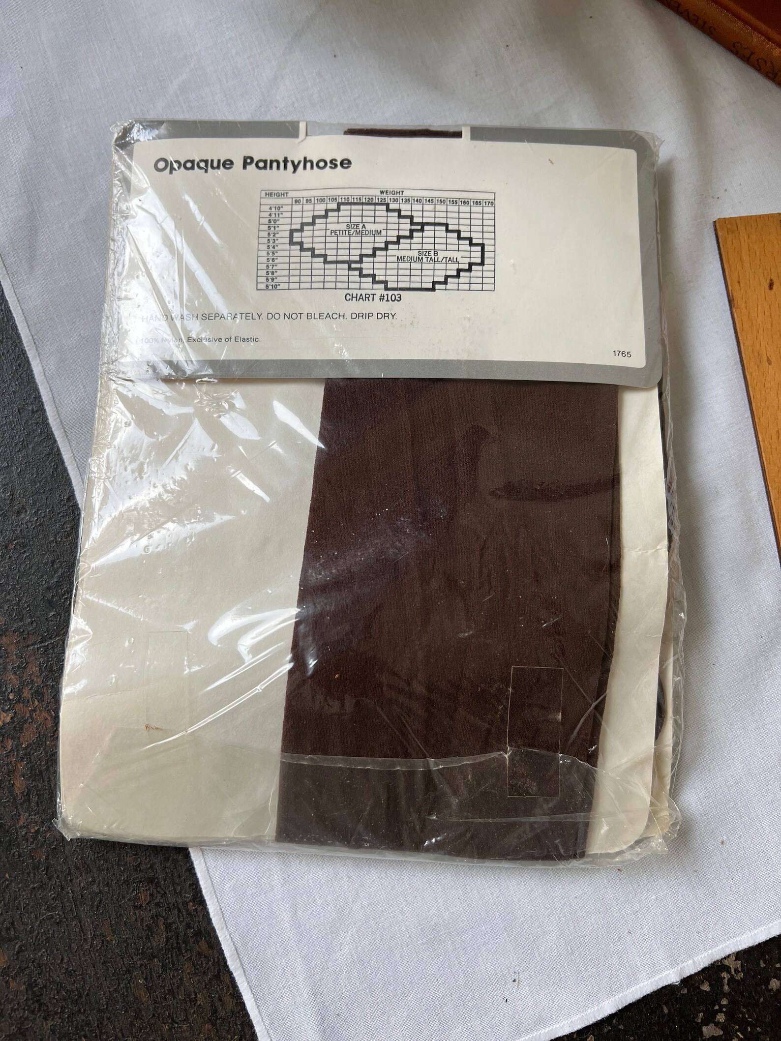 Vintage Opaque Pantyhose / G C Murphy Co. Brown Opaque Pantyhose / New ...