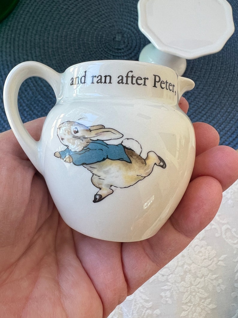 Peter Rabbit Beatrix Potter Childs Creamer by Wedgwood / 4 Oz Peter ...