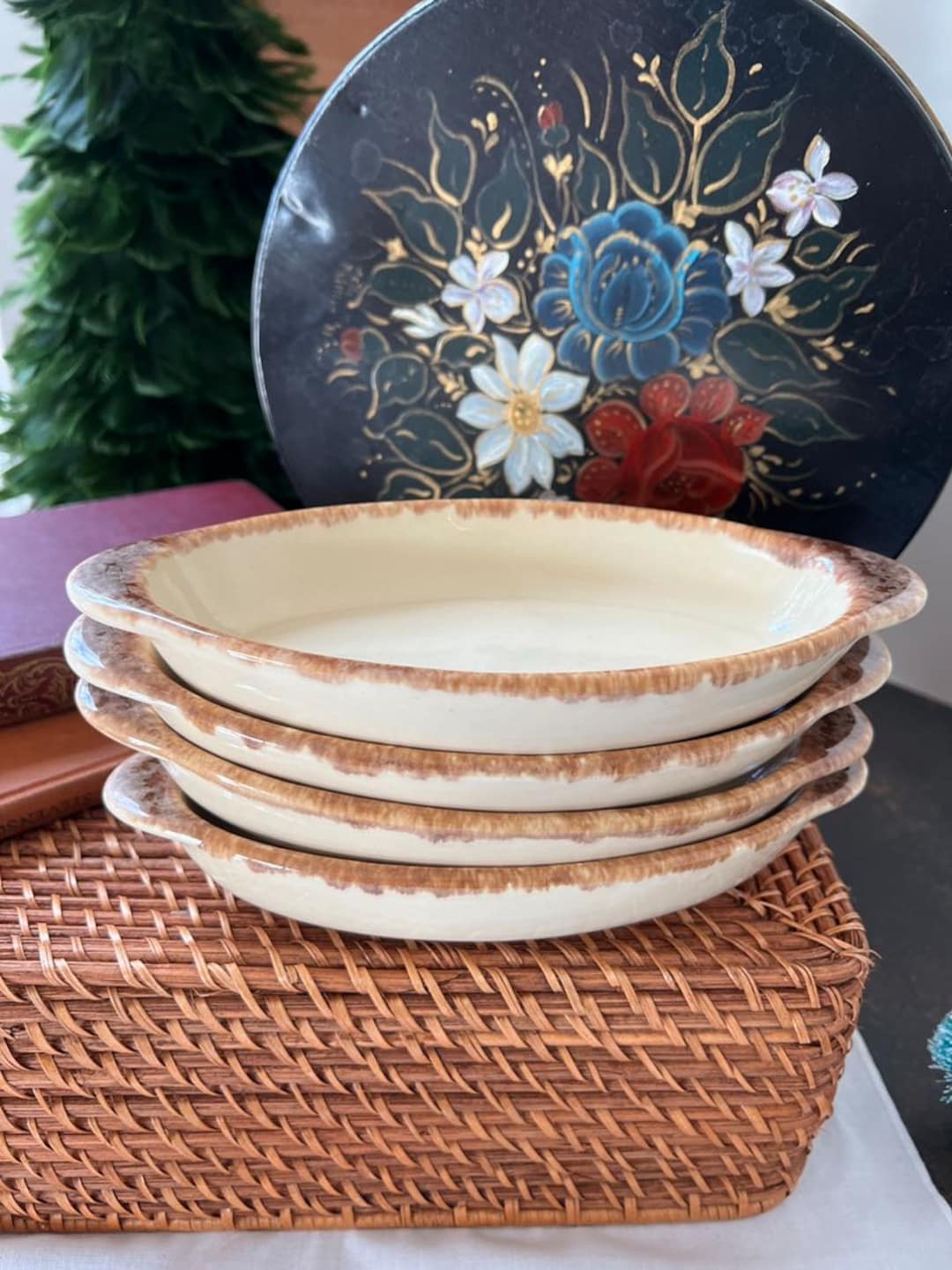 Vintage Hull Pottery Oven Proof U.S.A. Au Gratin Baking Serving ...