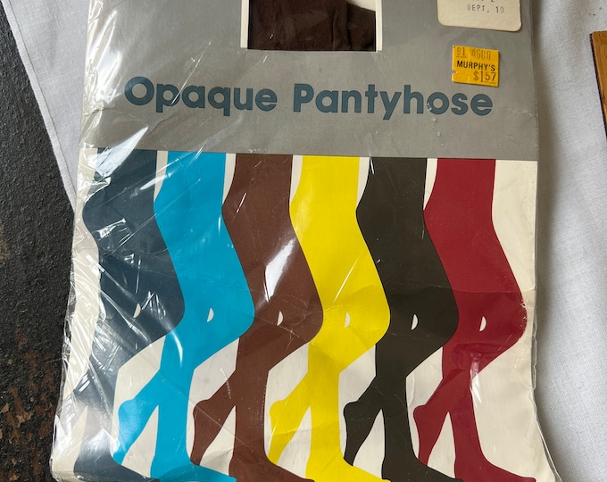 Vintage Opaque Pantyhose / G C Murphy Co. Brown Opaque Pantyhose / New ...