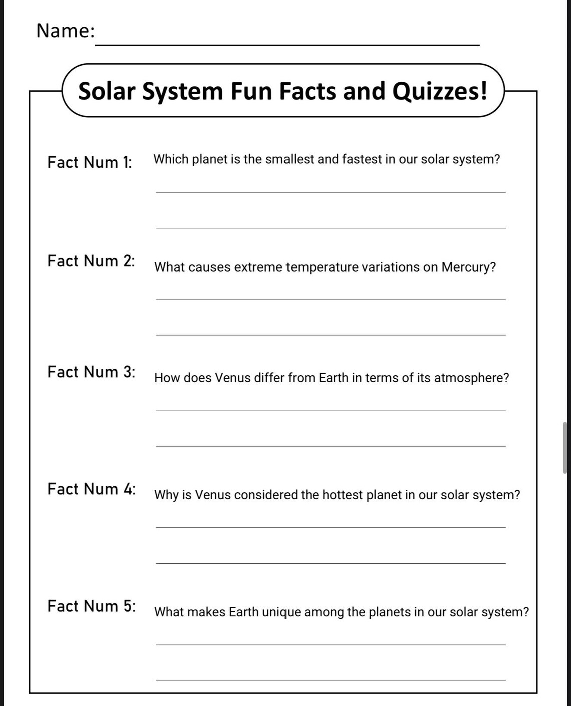 Explorers of the Solar System Activiry Book - Etsy Canada