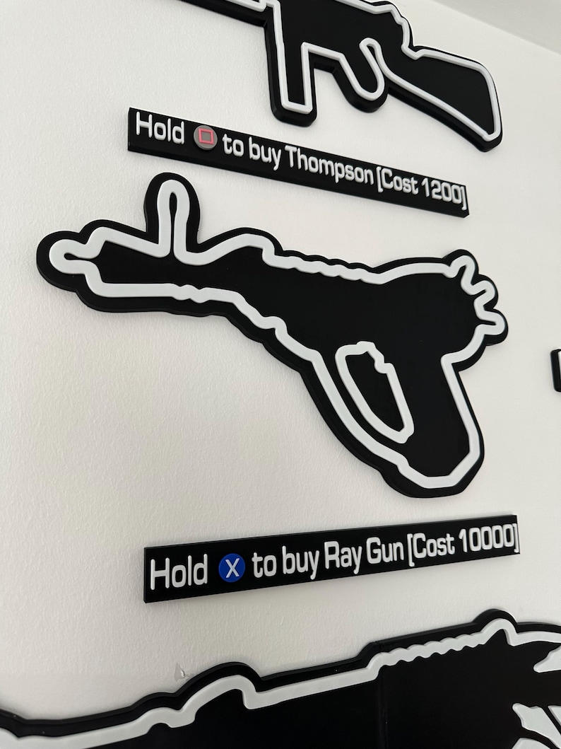 COD Zombies Ray Gun Wall-buy 3D Printed Gamer Decor - Etsy