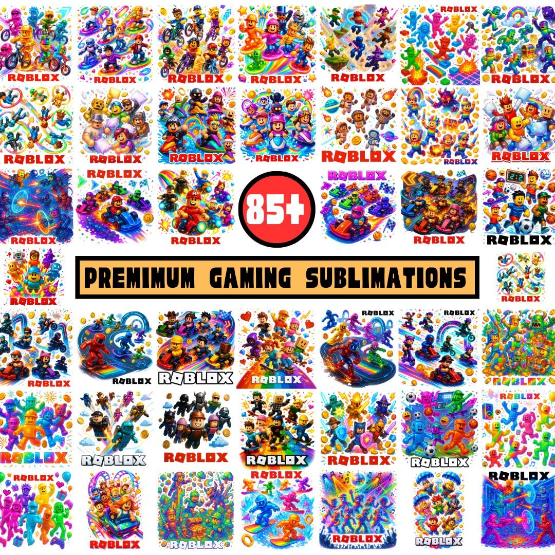 3D Gaming Avatar PNG Bundle: Gaming Sublimation Clipart (digital ...