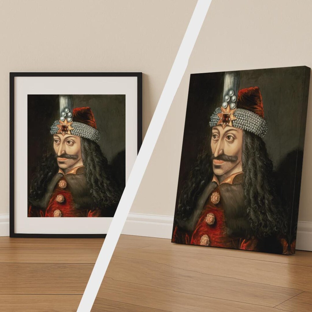 Vlad Tepes Called Dracula Print, Vintage Wall Art Poster, Anonymous ...