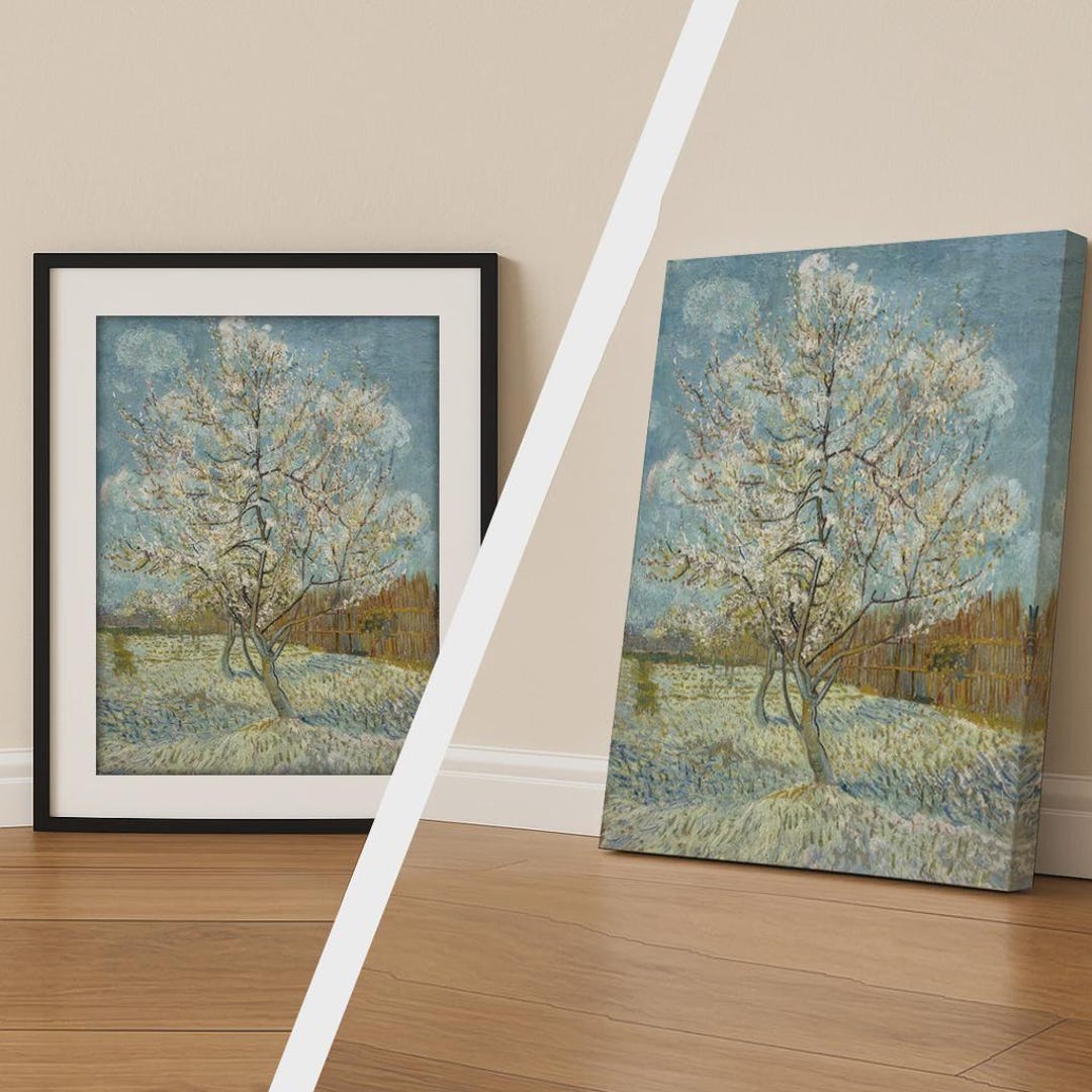 Vincent Van Gogh the Pink Peach Tree Print, Vintage Floral Poster, Fine ...