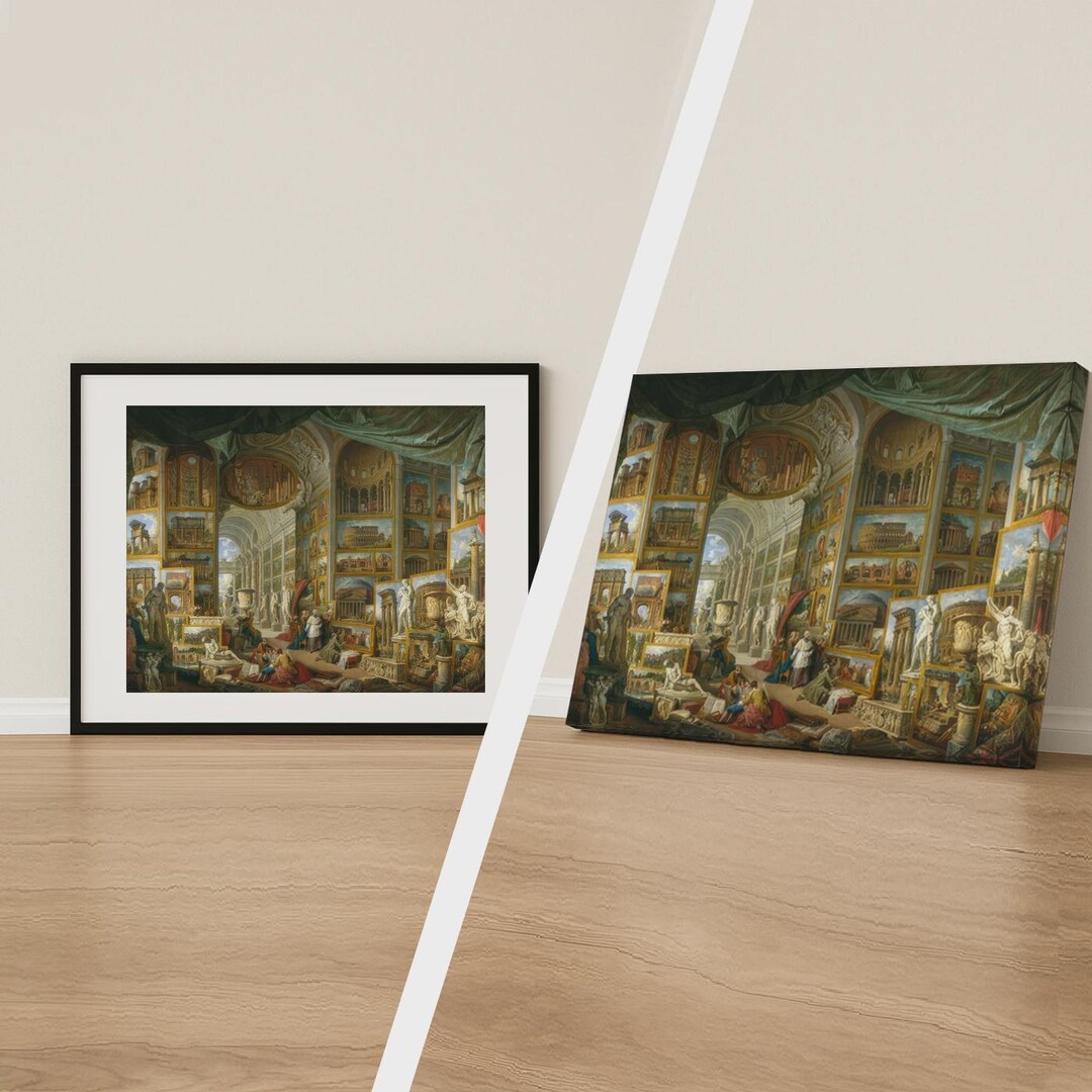 Gallery of Views of Ancient Rome Print by Giovanni Paolo Pannini ...