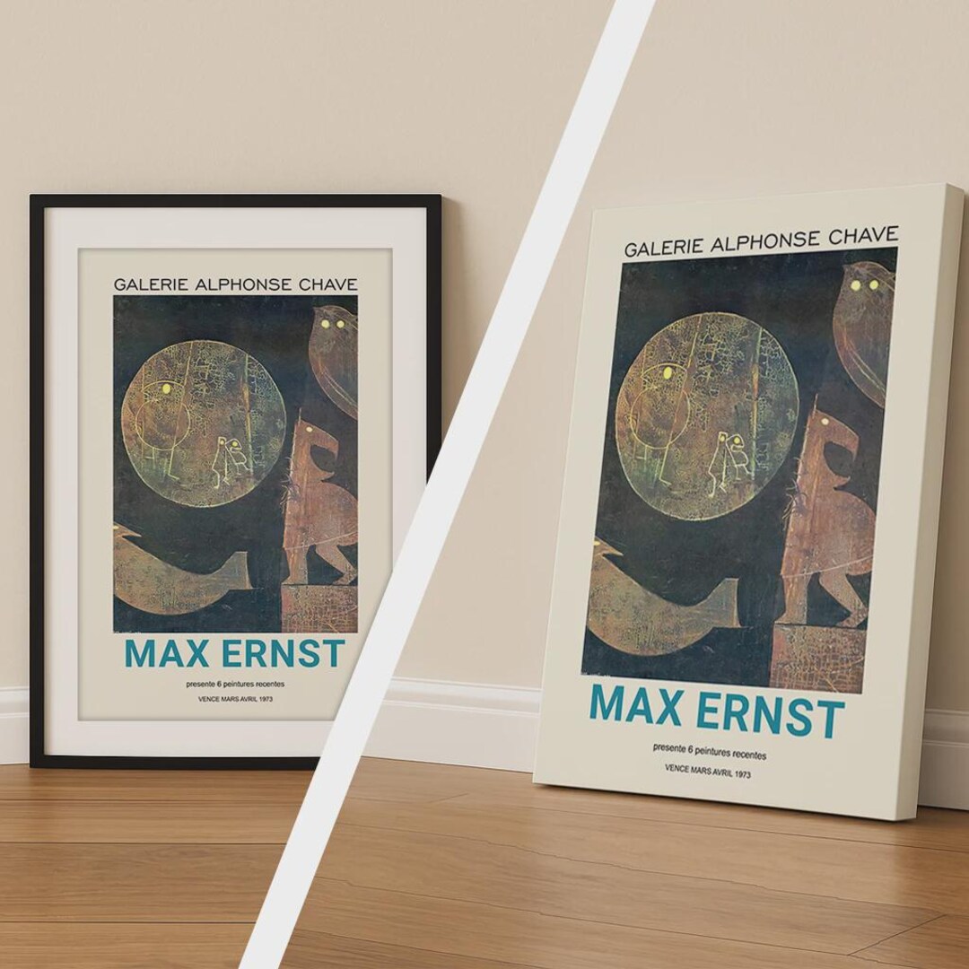 Max Ernst Print, Surrealist Modern Poster, Abstract Wall Decor, Canvas ...