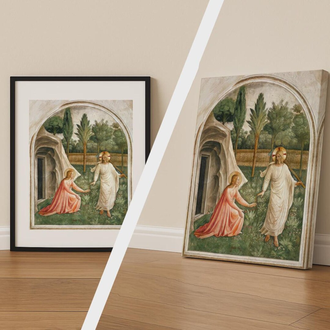 Noli Me Tangere Print by Fra Beato Angelico, Classic Religious Wall Art ...