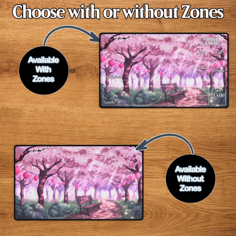 Custom MTG Playmat With Card Zones - Personalized TCG Deskmat - Magic ...