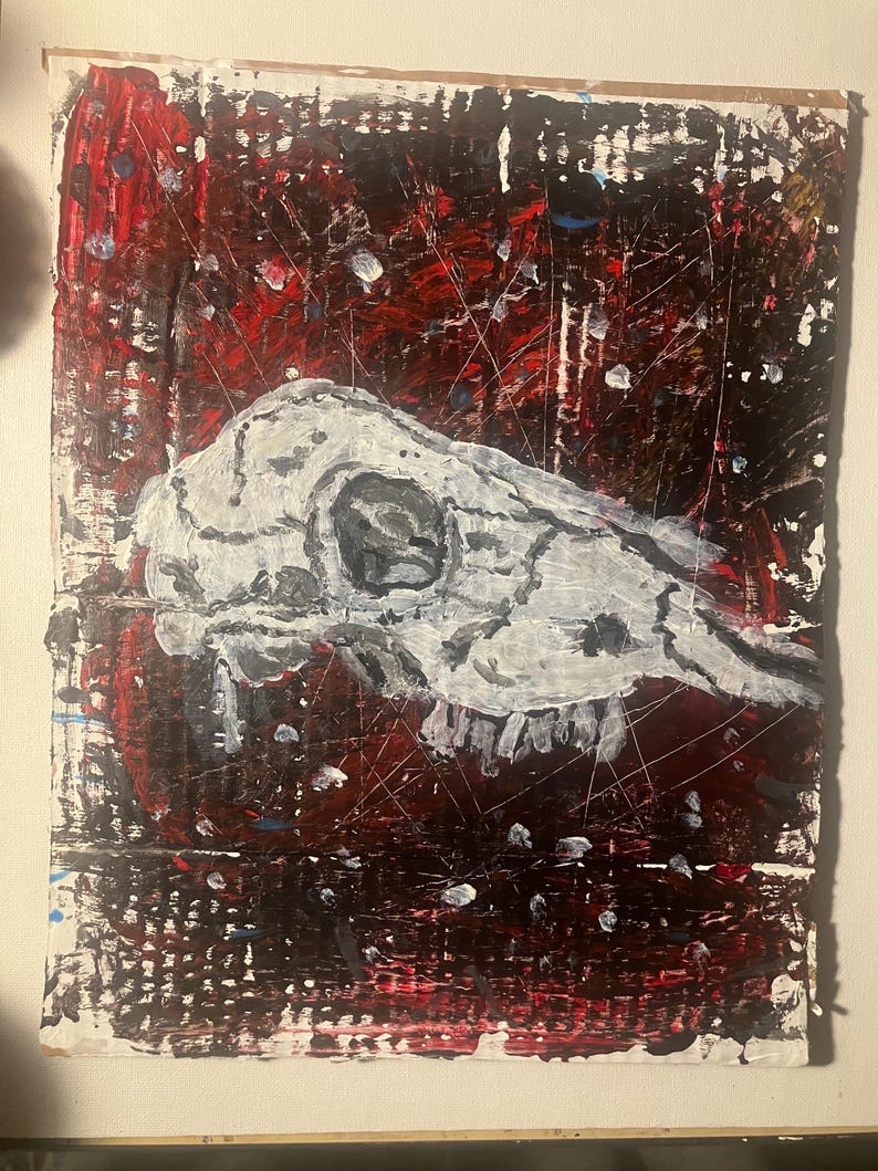 Skull Painting - Etsy